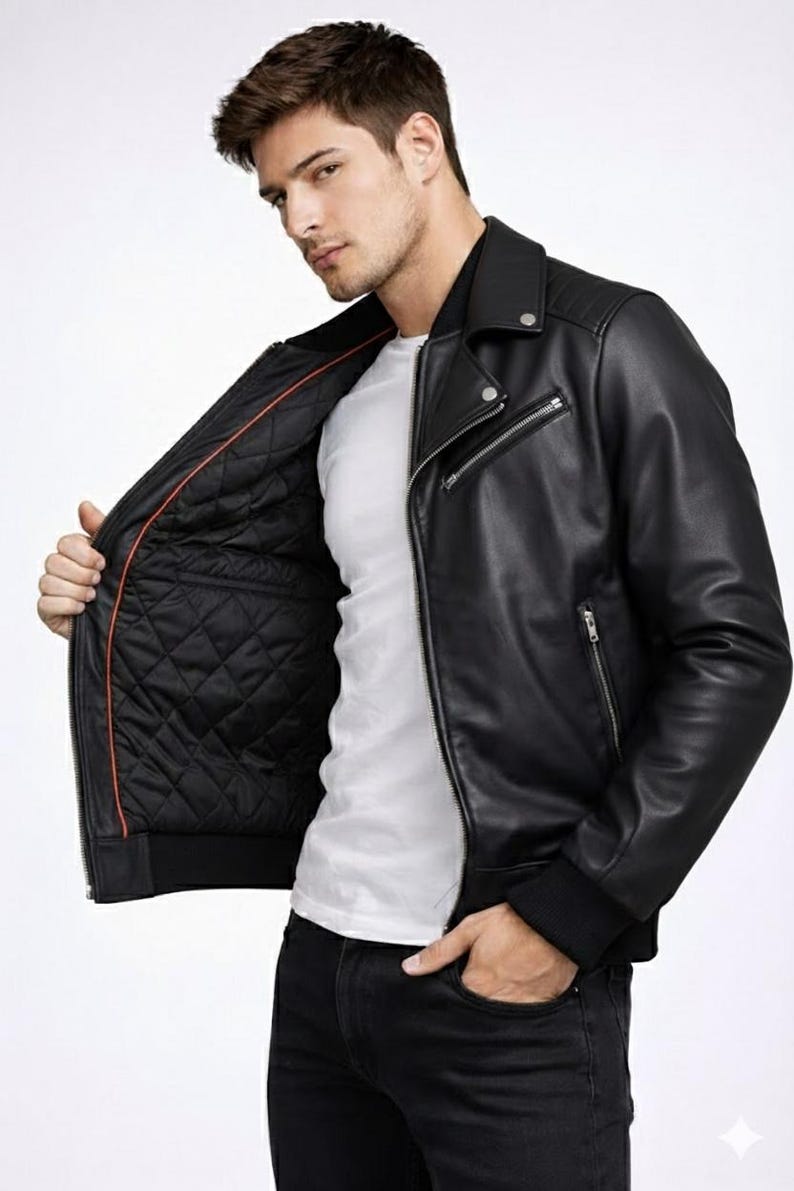Men's T-birds Black Biker Jacket – Grease Movie Embroidered Costume - Etsy