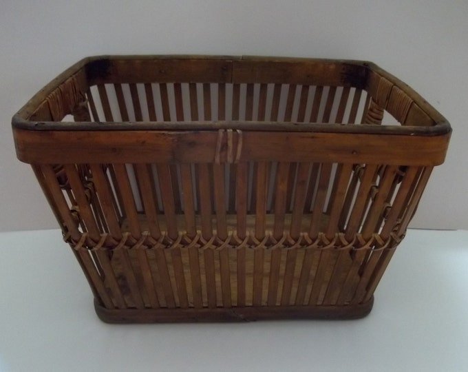Basket Solid Sturdy Solid Wood Basket Well Made Basket - Etsy