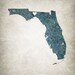 Florida Custom State Map Art Print Florida Home Town Love Map Choose ...
