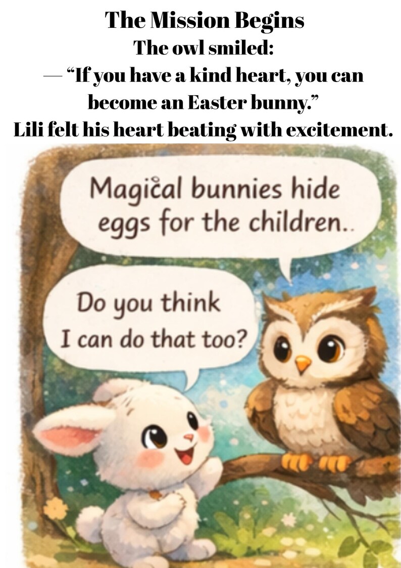 Easter Bunny Story for Kids | Printable PDF + Video | Bedtime Tale Ages ...