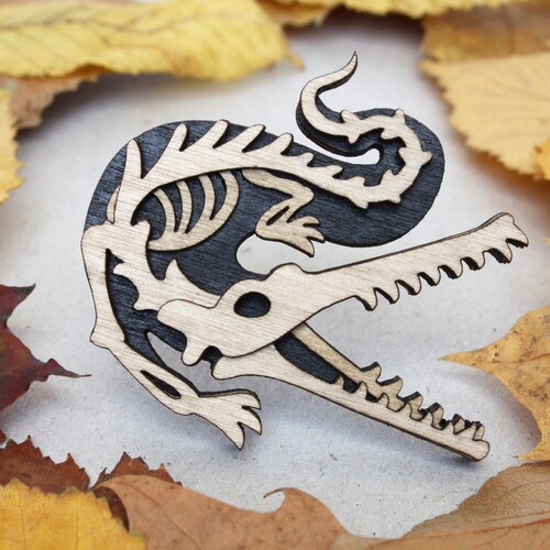 Bored Skeleton Brooch Afterlife Collection - Etsy