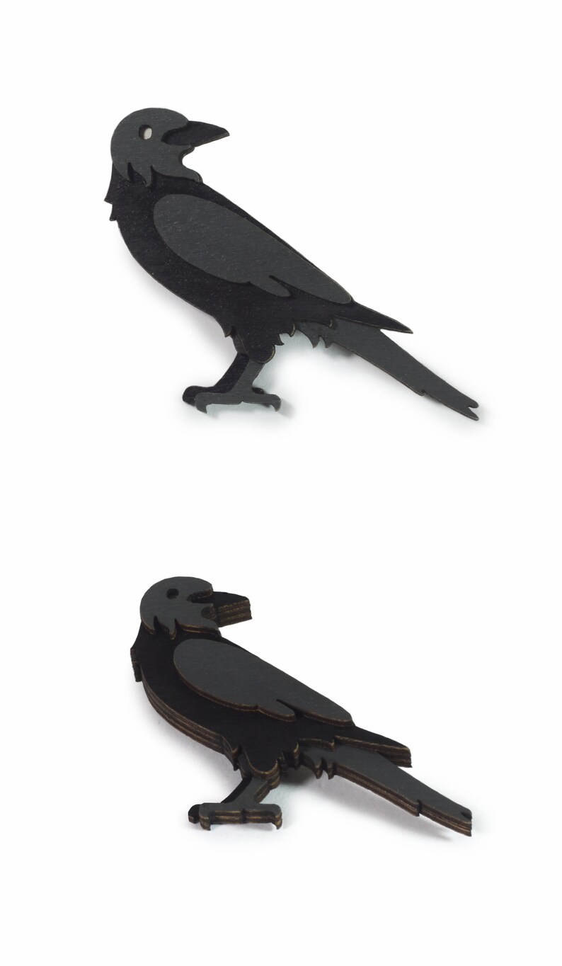 Crow Brooch Omens Collection | Etsy