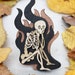 Bored Skeleton Brooch Afterlife Collection - Etsy