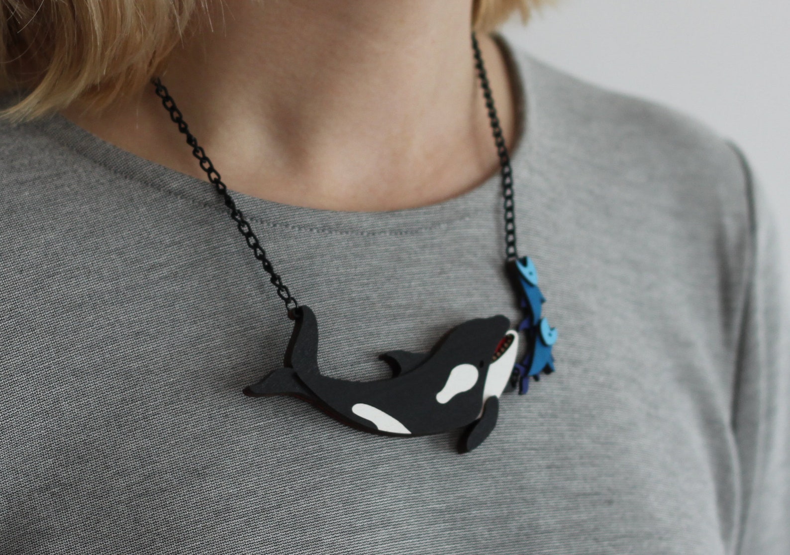 Orca Whale Hunting Necklace - Ocean Collection - Etsy