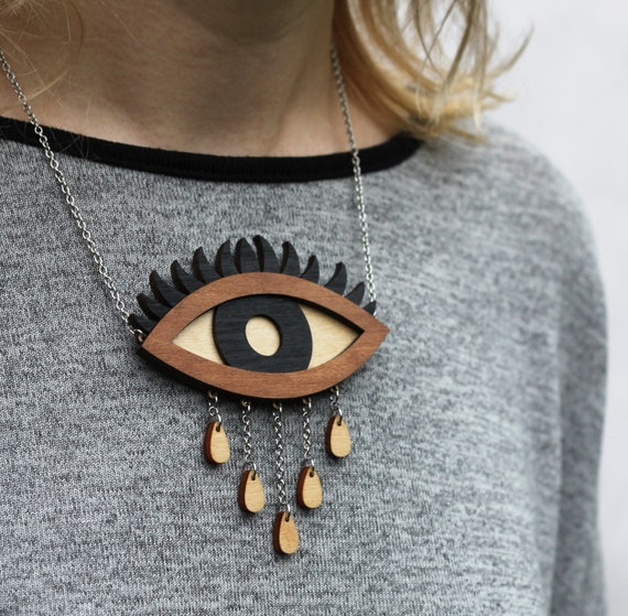 Mourning Eye Statement Necklace - Afterlife Collection — Martin Tomsky