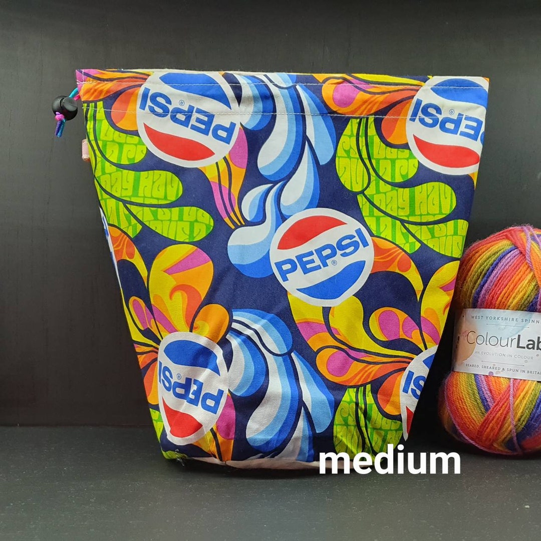 M/S Pepsi Project Bag for Knitting Crochet Crafts Storage - Etsy