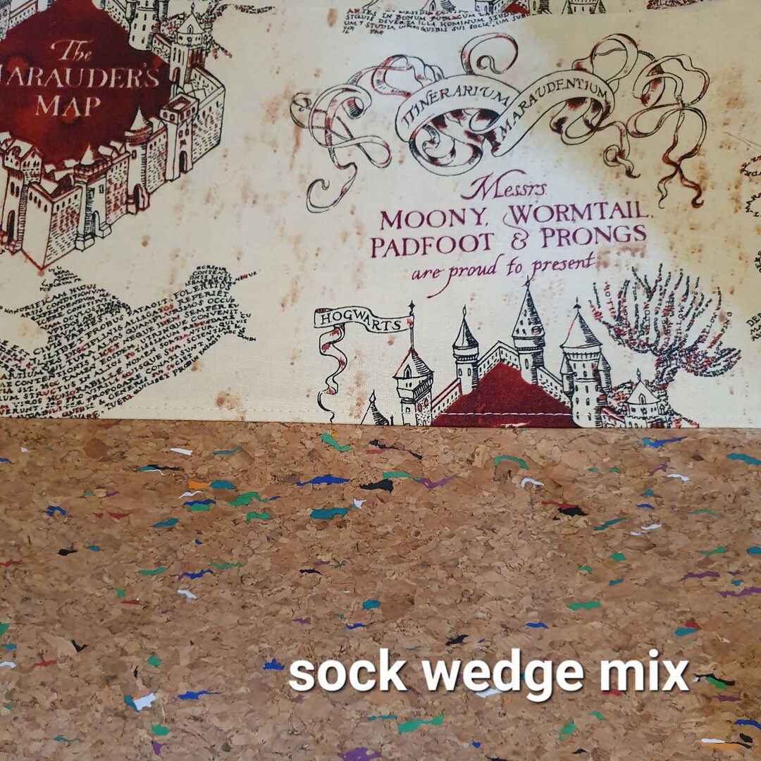 Sock Wedge Only Wizard Project Bags for Knitting Crochet Crafts - Etsy