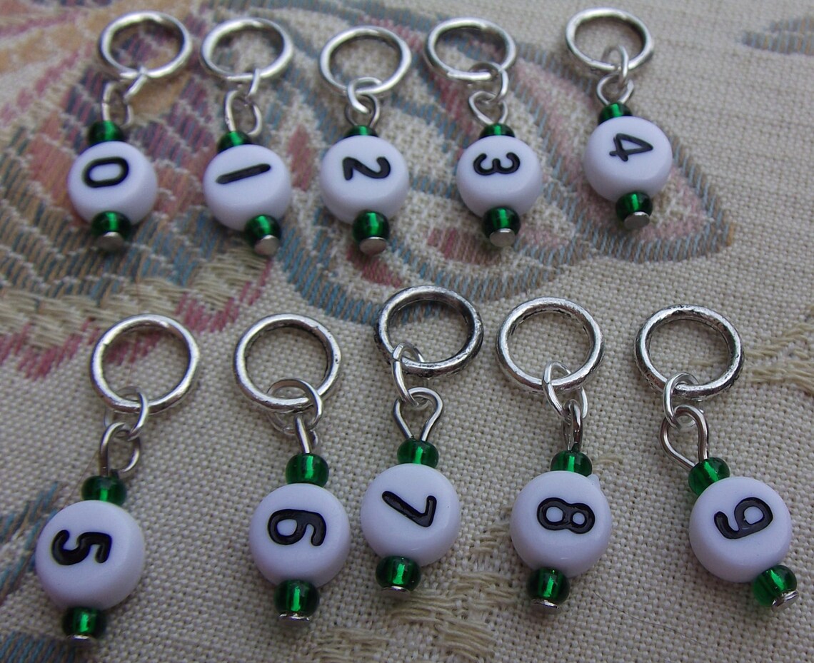 Number Knitting/crochet Markers | Etsy