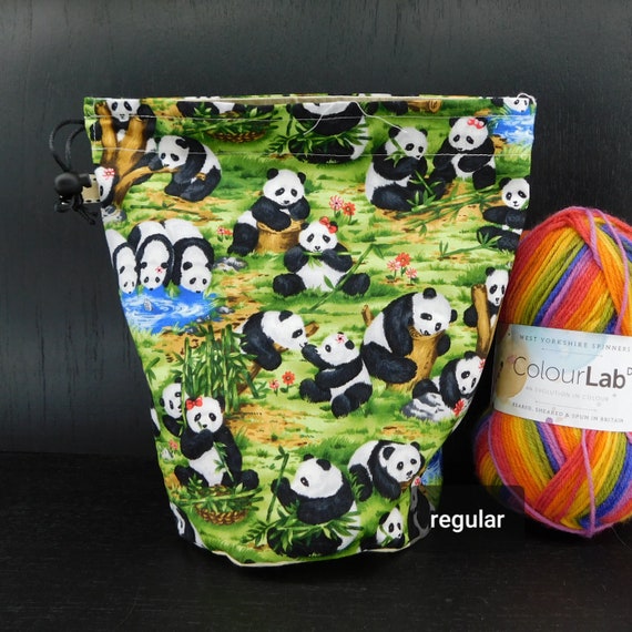 R/S Pandas Project Bags for Knitting Crochet Crafts - Etsy