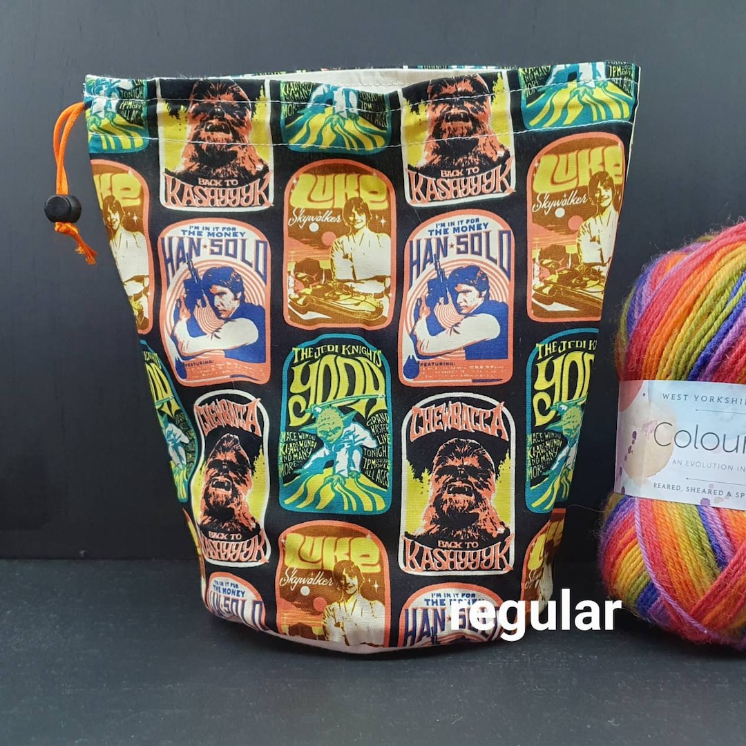 R/M/S/W/DPN SW Retro Character Posters Project Bag for Knitting/crochet ...