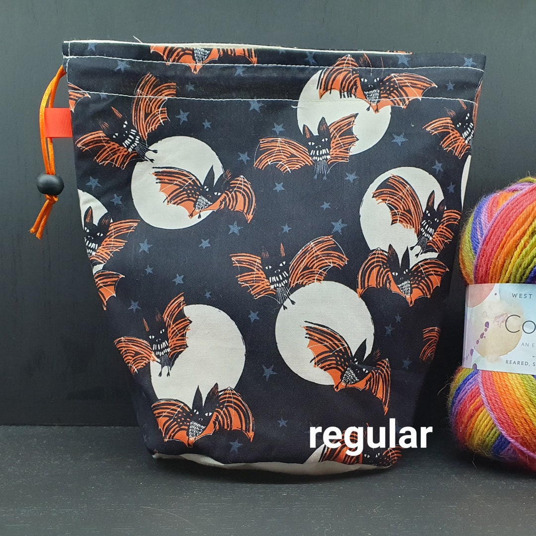 Regular Size Only Bats Project Bag for Knitting/crochet/crafts - Etsy