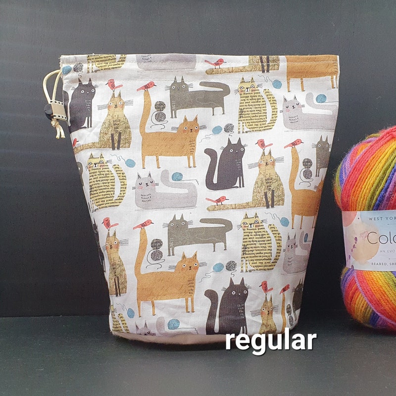 Knitting Project Bag - Etsy