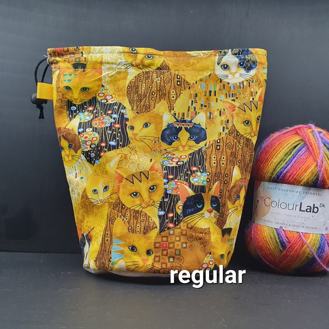 Regular Only Klimts Cats Project Bag for Knitting/crochet/crafts - Etsy UK