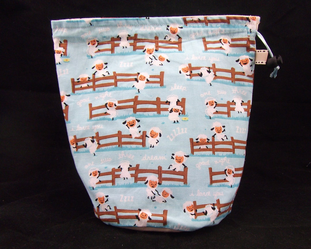 R/M/W Counting Sheep Project Bag for Knitting Crochet Crafts Storage - Etsy