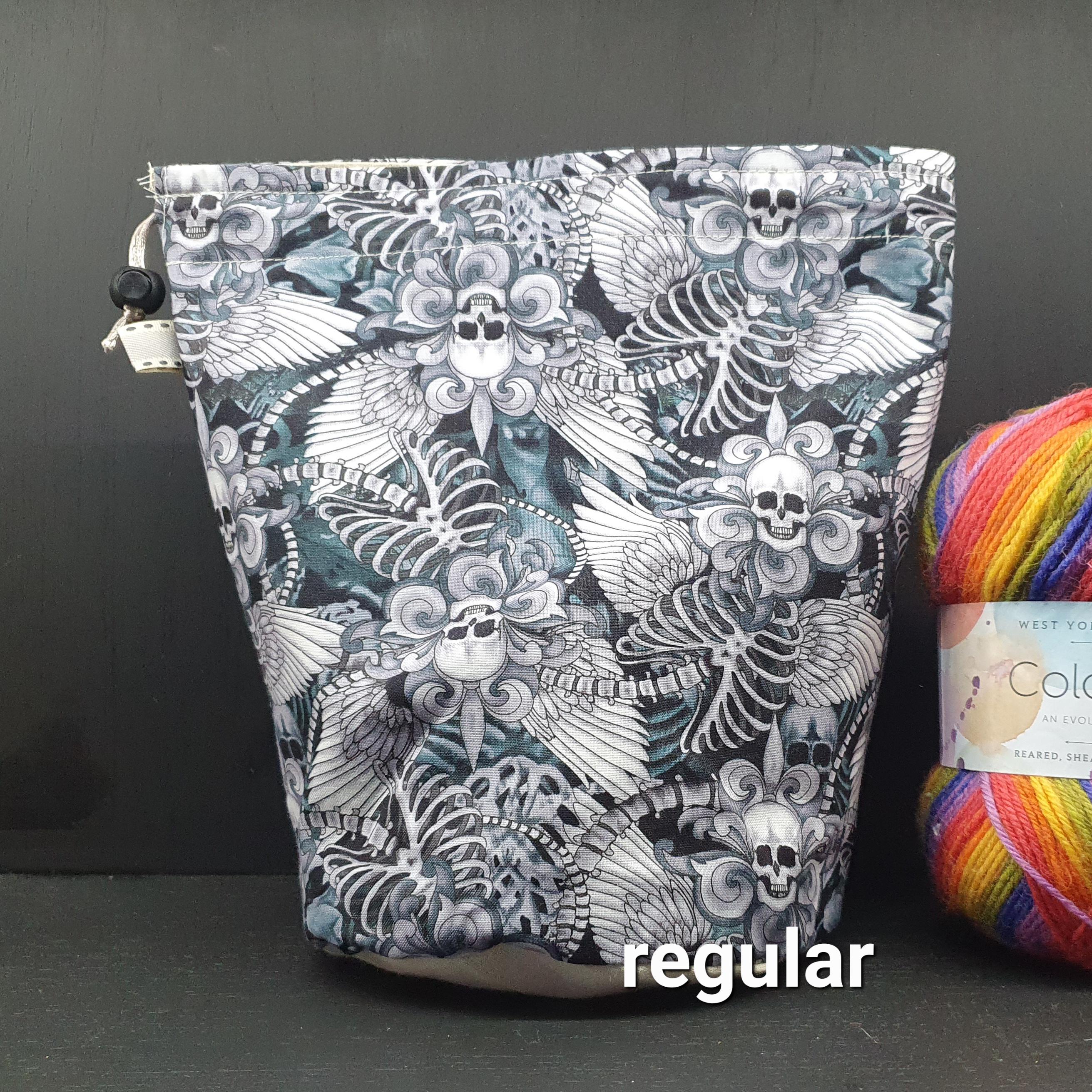 Regular Only Gothic Project Bag for Knitting/crochet/crafts - Etsy