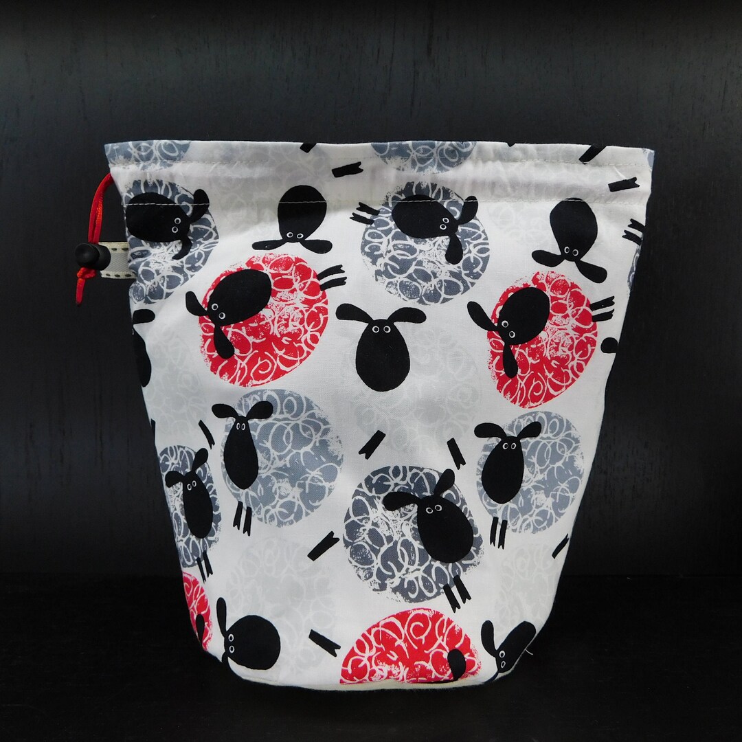 R/M/S/DPN Round Sheep Project Bag for Knitting/crochet/crafts - Etsy UK