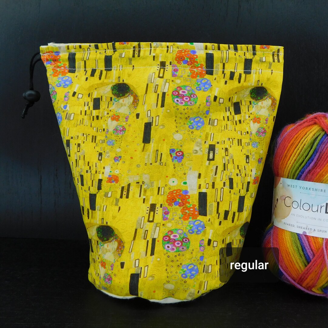 Regular Size Only the Kiss Project Bag for Knitting/crochet/crafts - Etsy
