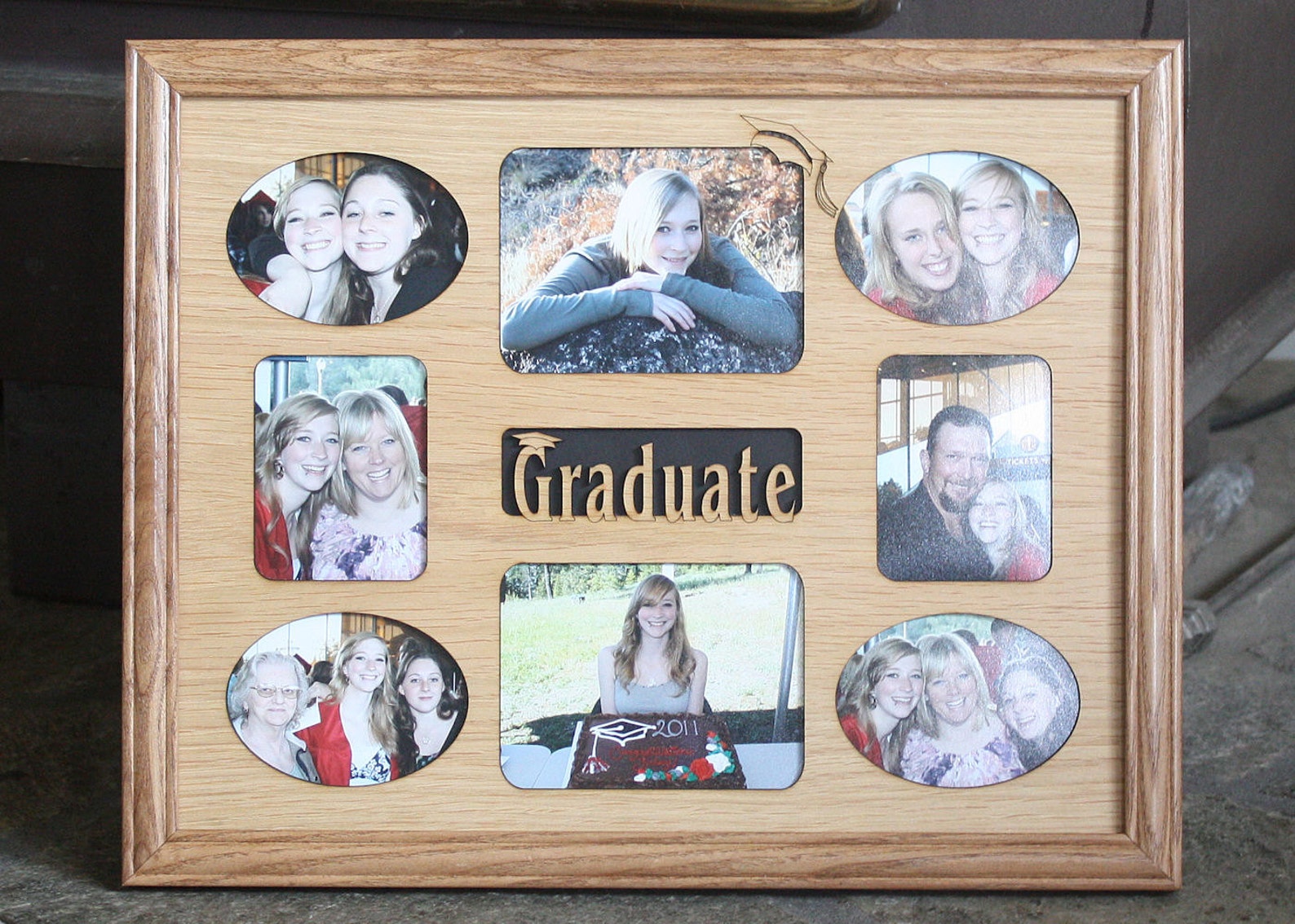 11x14 Graduate Graduation Custom Wood Photo-picture Mat | Etsy