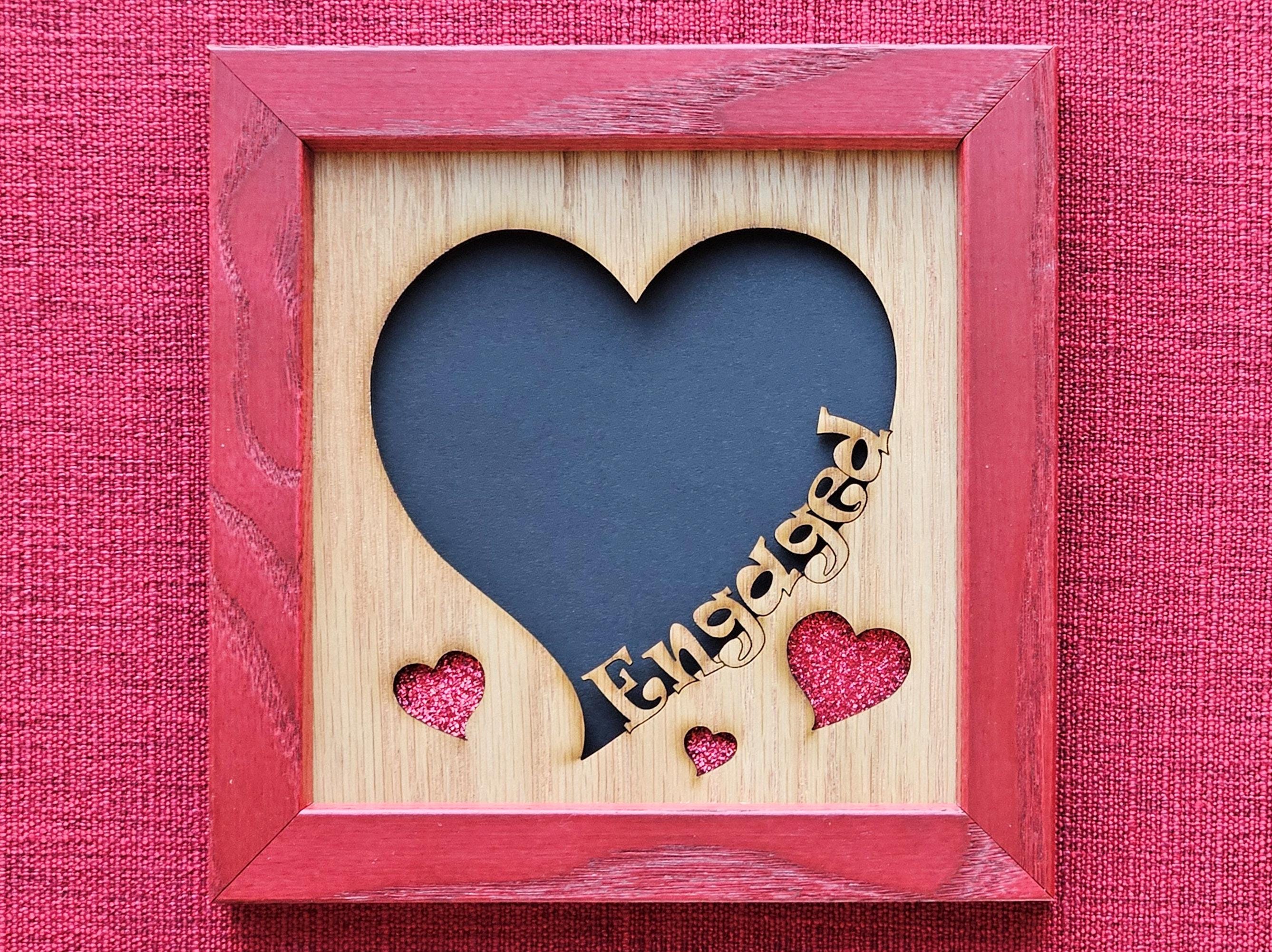5x5 Hubby Picture Frame for 4x4 Photo - Heart Shaped - Hubby and Wifey ...
