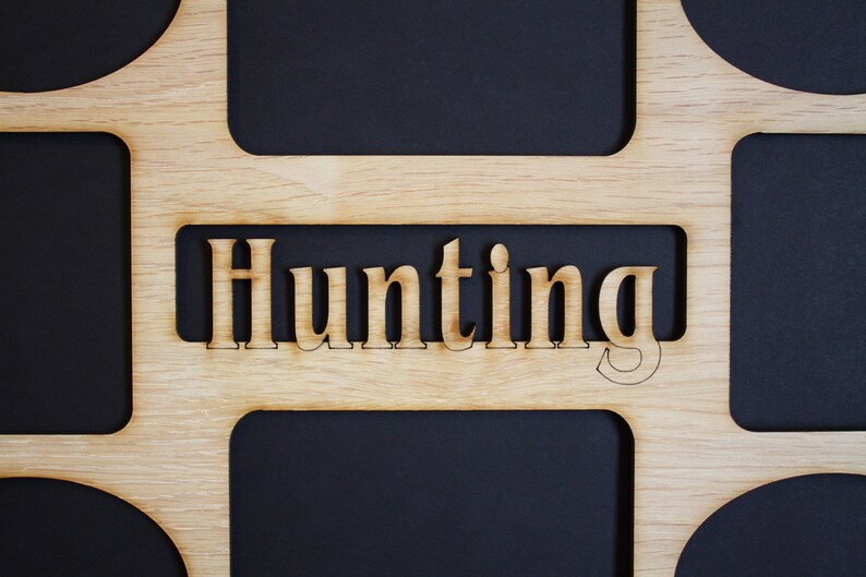 11x14 Hunting Wood Mat Collage Insert for Frame - Deer Elk Bear Moose ...