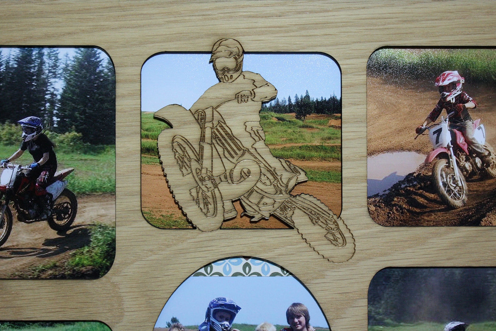 11x14 Dirt Bike-Motocross Wood Photo-Picture Mat Collage | Etsy