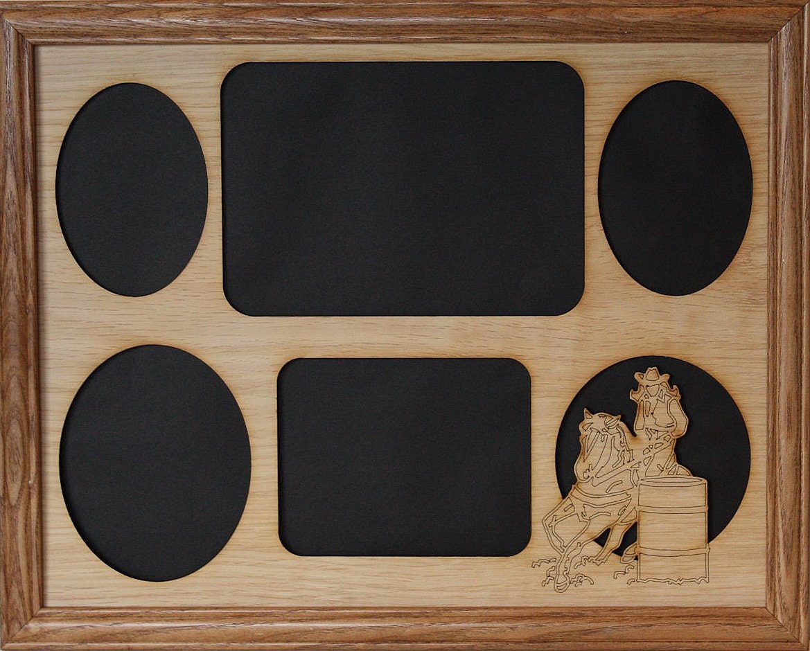 11x14 Barrel Racing Picture Frame Collage Mat Insert Barrel | Etsy