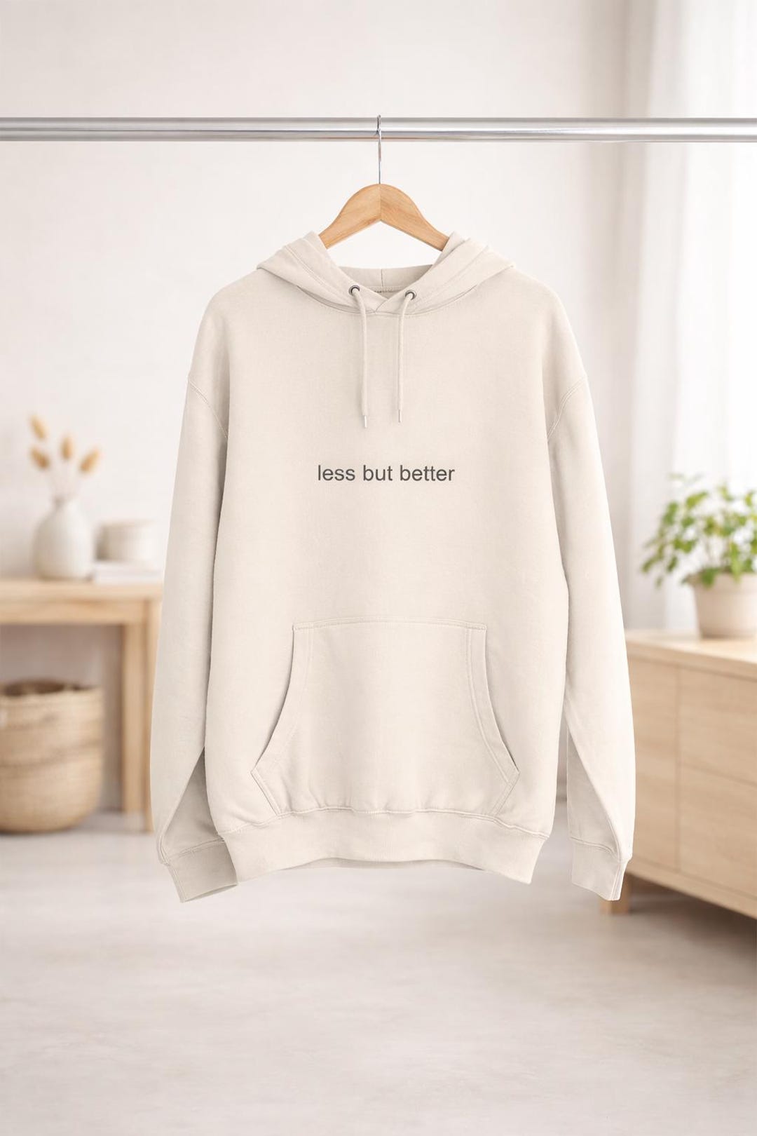 Less but Better Hoodie | Minimalist Hoodie | Neutral Aesthetic ...