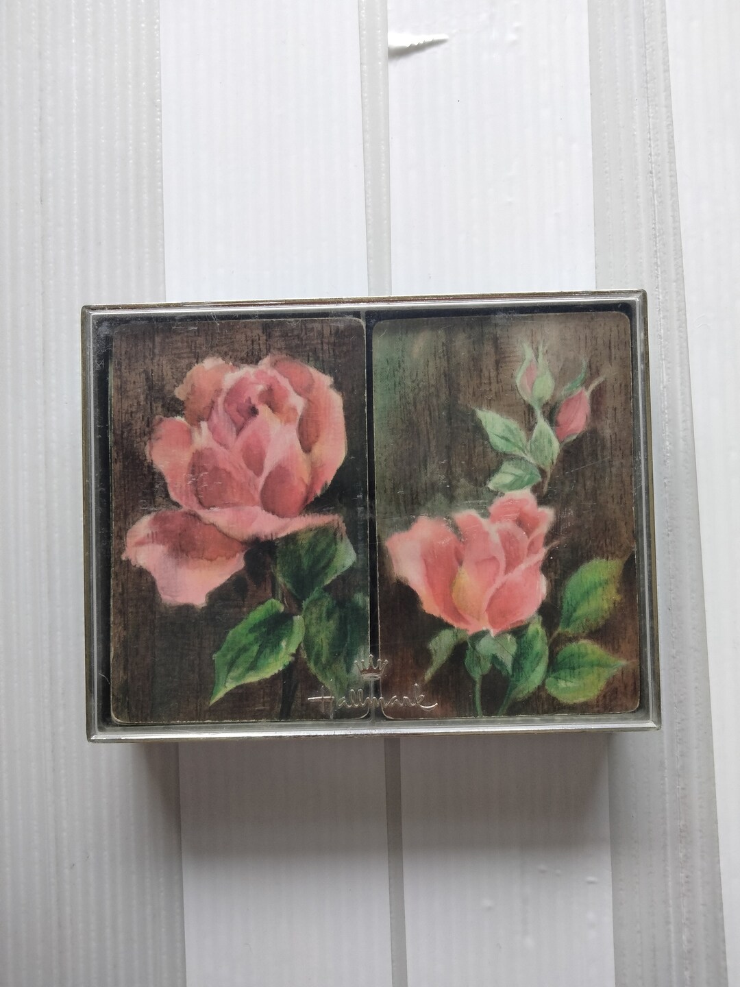Vintage Hallmark Playing Cards 2 Decks "rosewood" - Etsy