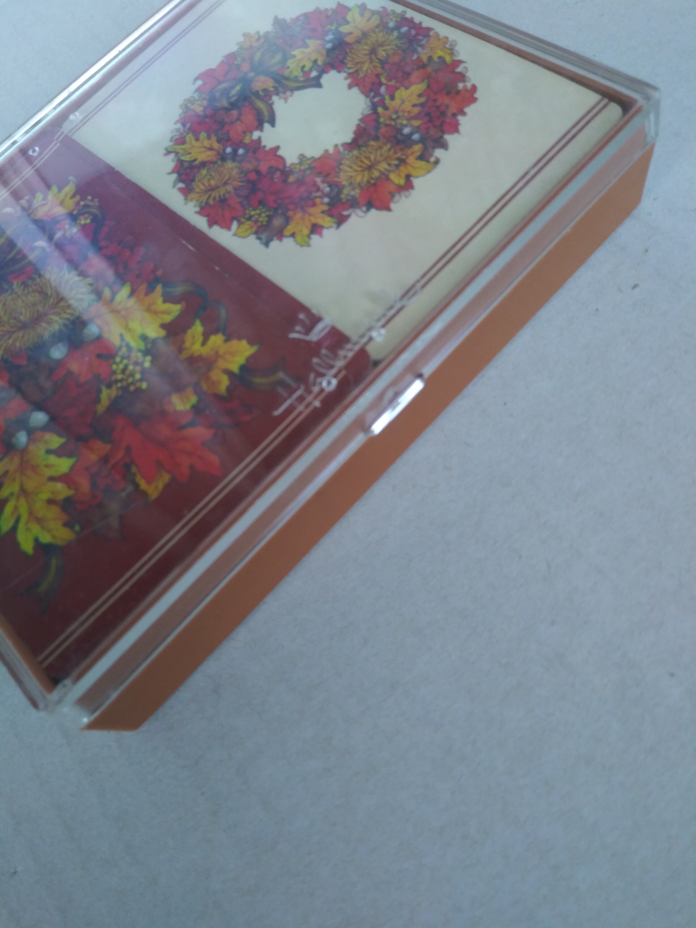 Vintage Hallmark Playing Cards 2 Decks Autumn | Etsy