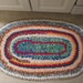 Oval Multicolor Crocheted Rag Rug - Etsy