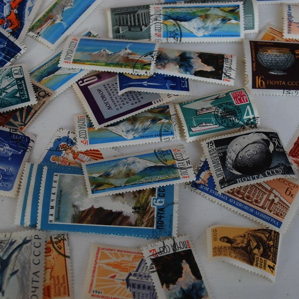 Old Russian Stamp - Etsy