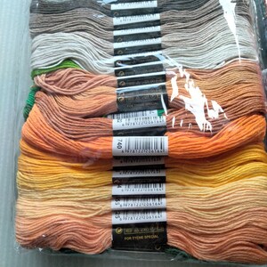100 Pc. Colors Embroidery Floss Thread Tyche Special NEW 100% Cotton ...