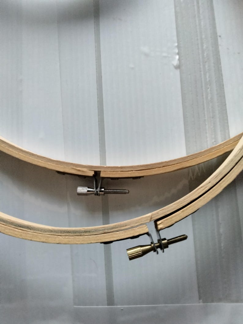 Vintage Wooden Embroidery Hoop Set: Hand-stained Craft Hoops - Etsy