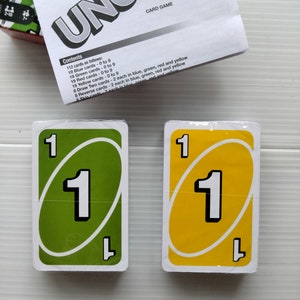 Vintage UNO Card Game Wild Cards - Etsy
