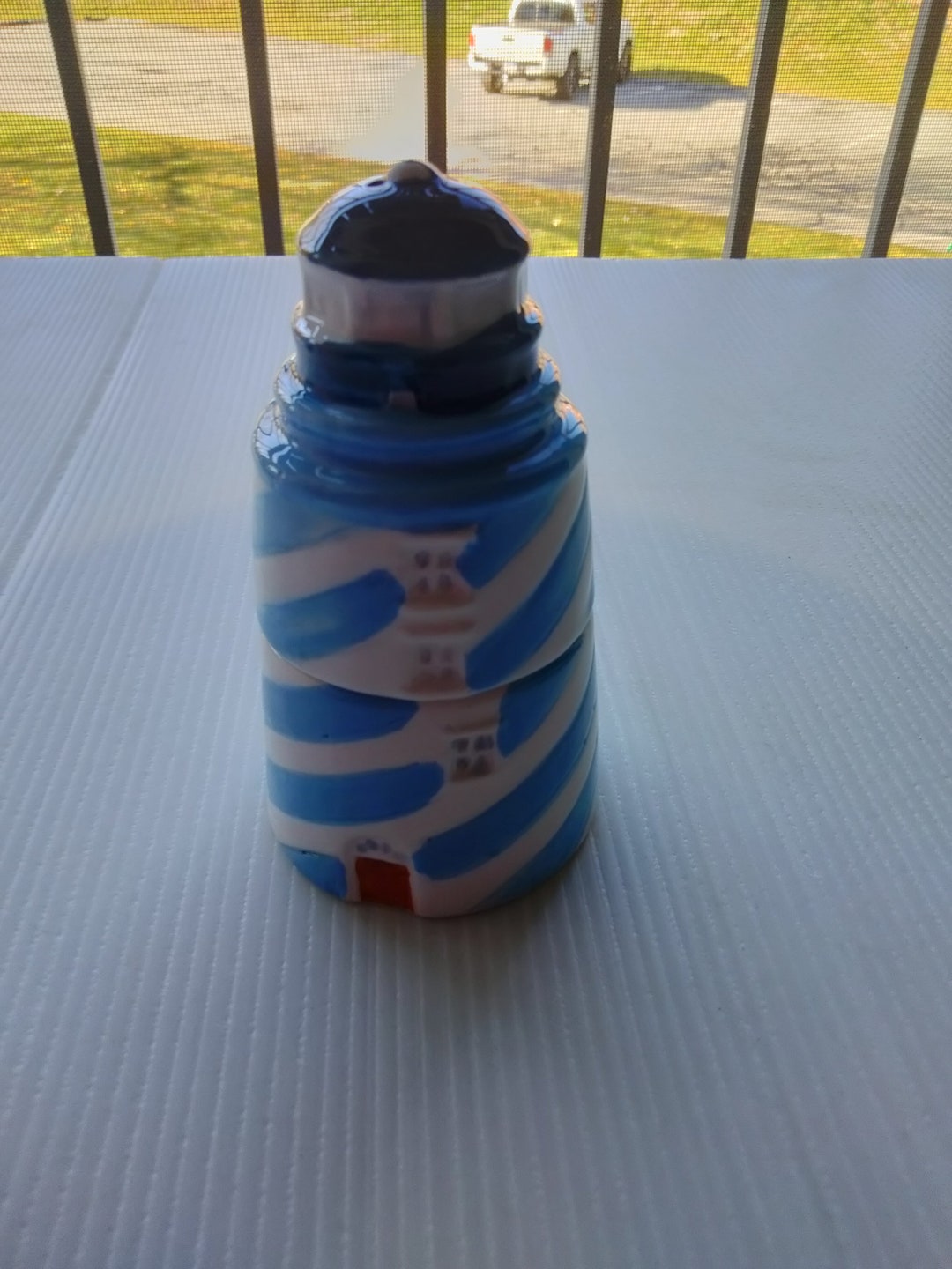 Vintage Lighthouse Ceramic Salt and Pepper Shaker - Etsy