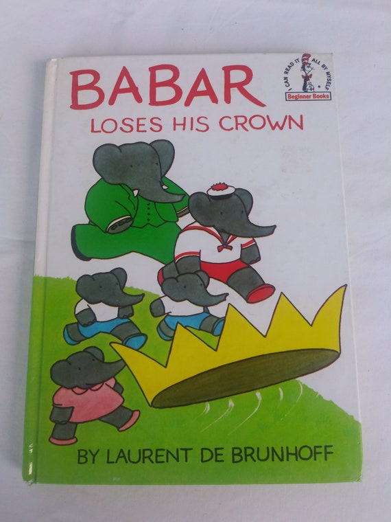 Vintage Book 1967 Babar Loses His Crown by Laurent De Brunhoff | Etsy