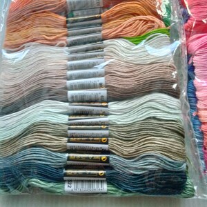 100 Pc. Colors Embroidery Floss Thread Tyche Special NEW 100% Cotton ...