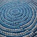 Blue and White Handmade Circle Rug - Etsy