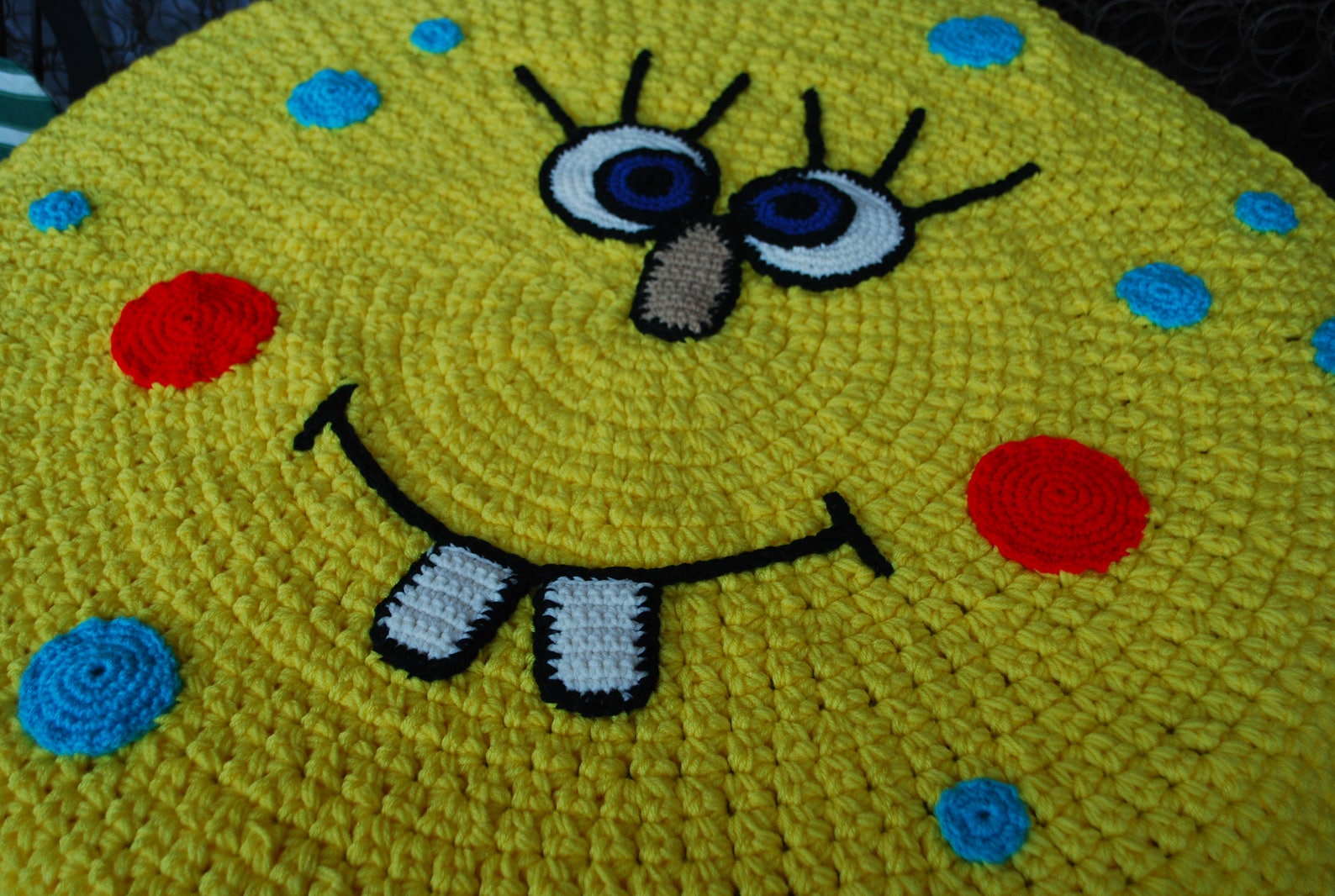 Spongebob Handmade Circle Rug - Etsy