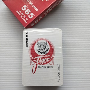 Vintage Tiger Brand Playing Cards 565 - Etsy