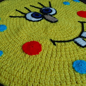 Spongebob Handmade Circle Rug - Etsy