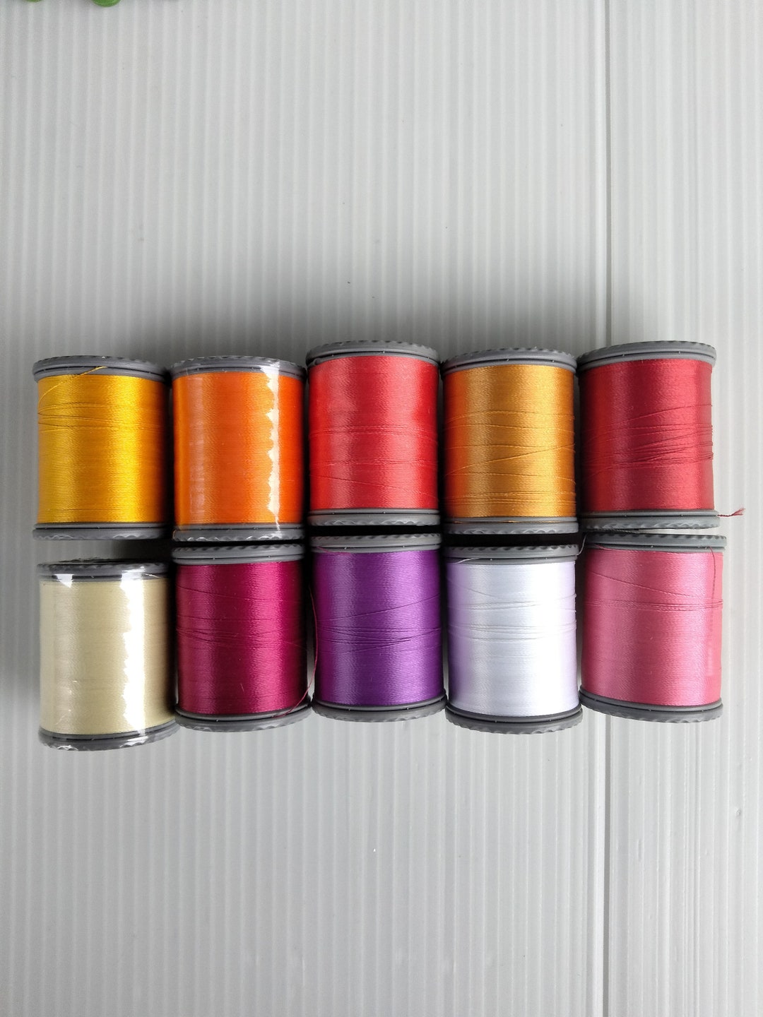10 Spools Mix Brother Embroidery Machine Embroidery Thread Polyester - Etsy