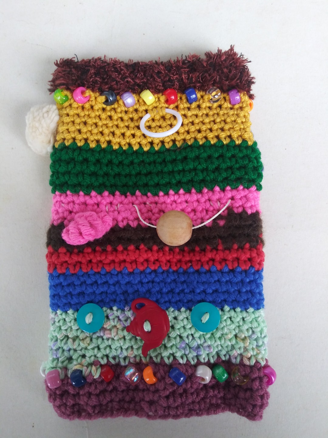 Knitted Fidget Muff Sensory Muff for Dementia, Alzheimer's, Stress ...