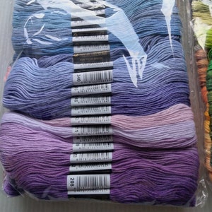 100 Pc. Colors Embroidery Floss Thread Tyche Special NEW 100% Cotton ...