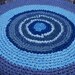 Blue Handmade Circle Rug - Etsy
