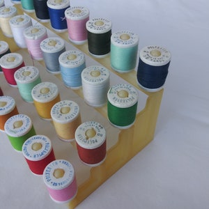 Thread Organizer Holder Rack Vintage Polyester 32 Spools - Etsy