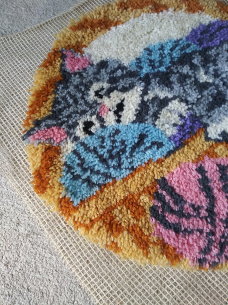 Cat Latch Hook Rug - Etsy
