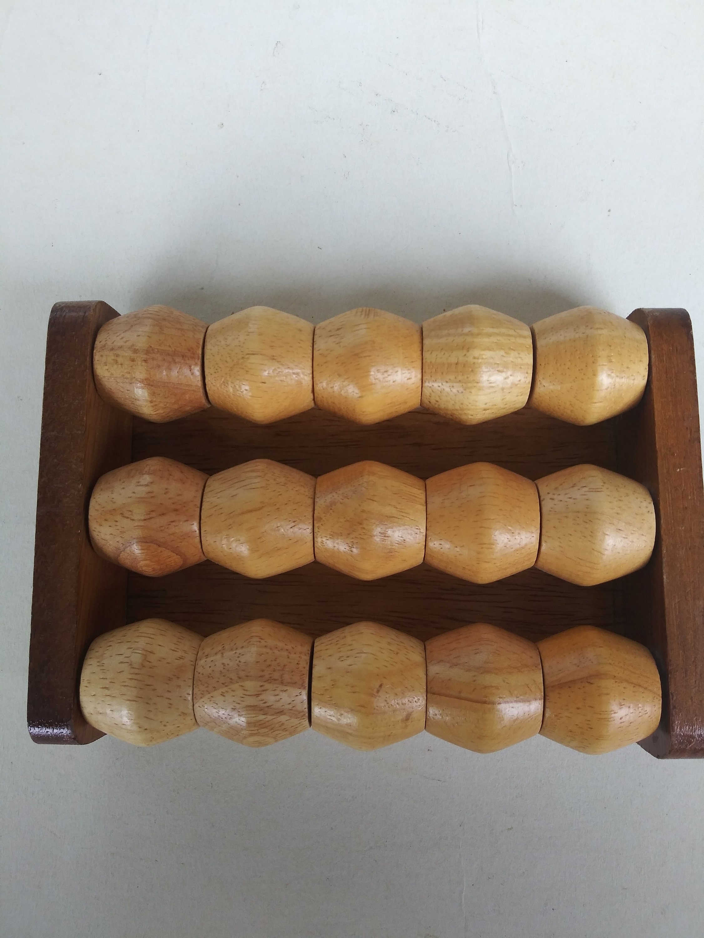 Vintage Wood Bead Foot Massager Etsy