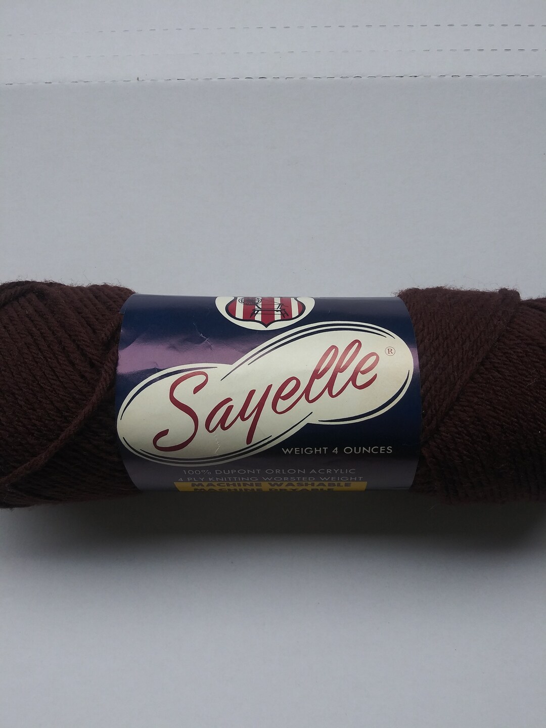 1 Skein Sayelle Yarn "good Neighbor Brand Yarn" Chocolate - Etsy