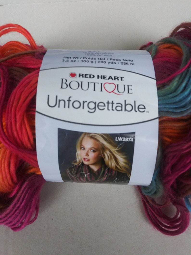 1 Skein Red Heart Boutique Unforgettable Yarn Sunrise - Etsy